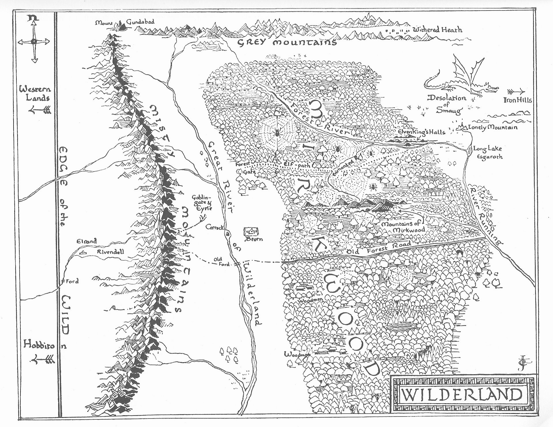 Rotated Canonical Direction Analysis of The Hobbit’s “Wilderland” Map ...
